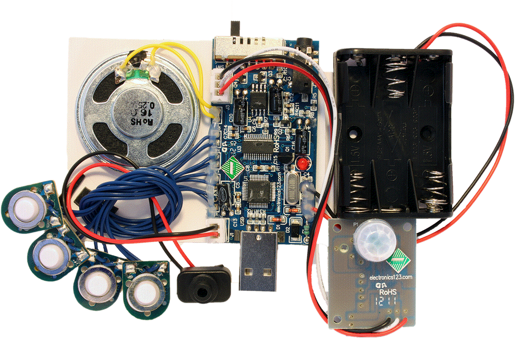 300 Second USB Recording Module w/Light Sensor & PIR for Motion Activation | Electronics123
